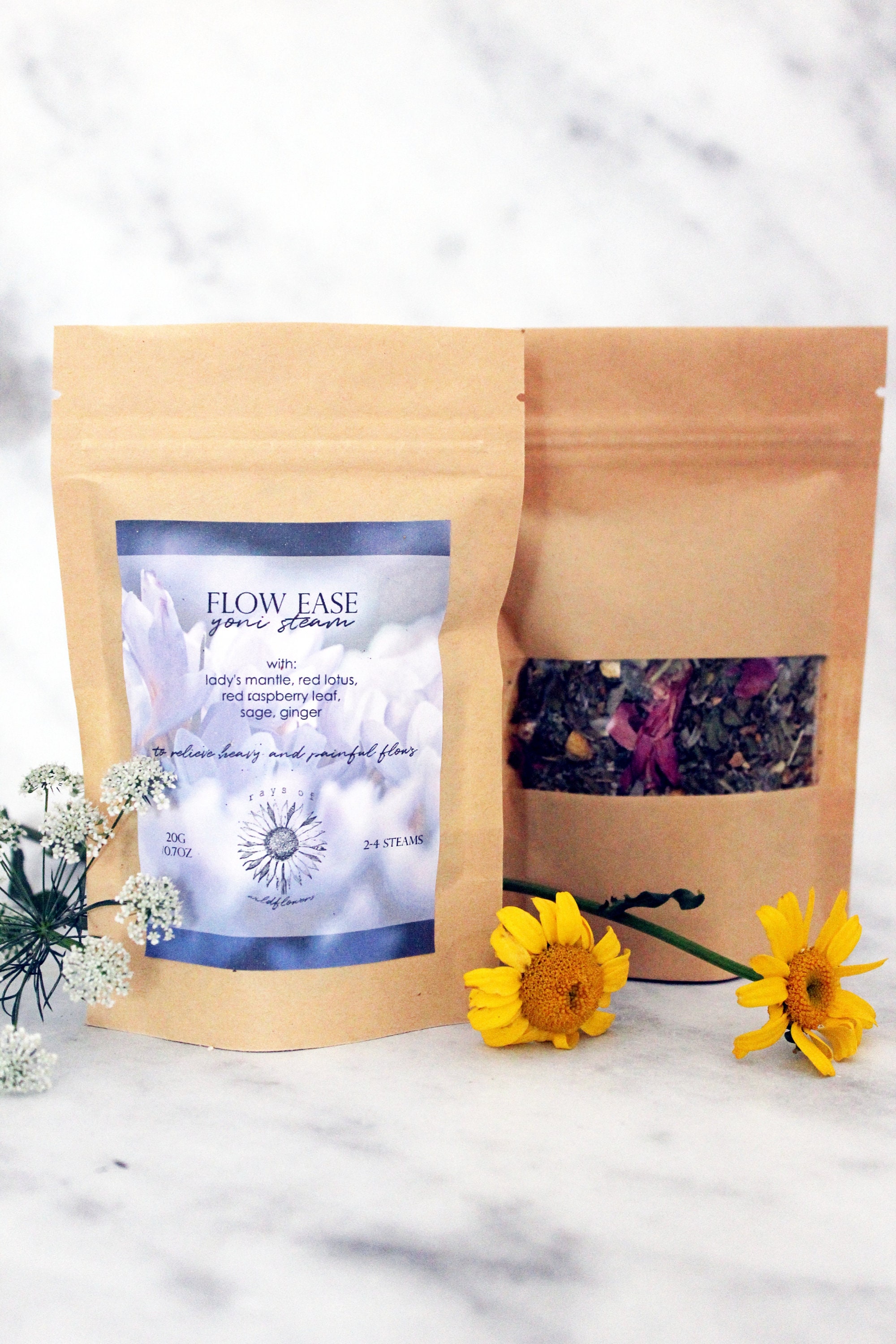 Flow Ease Yoni Steam to Ease Heavy Flows Lady's Mantle - Etsy