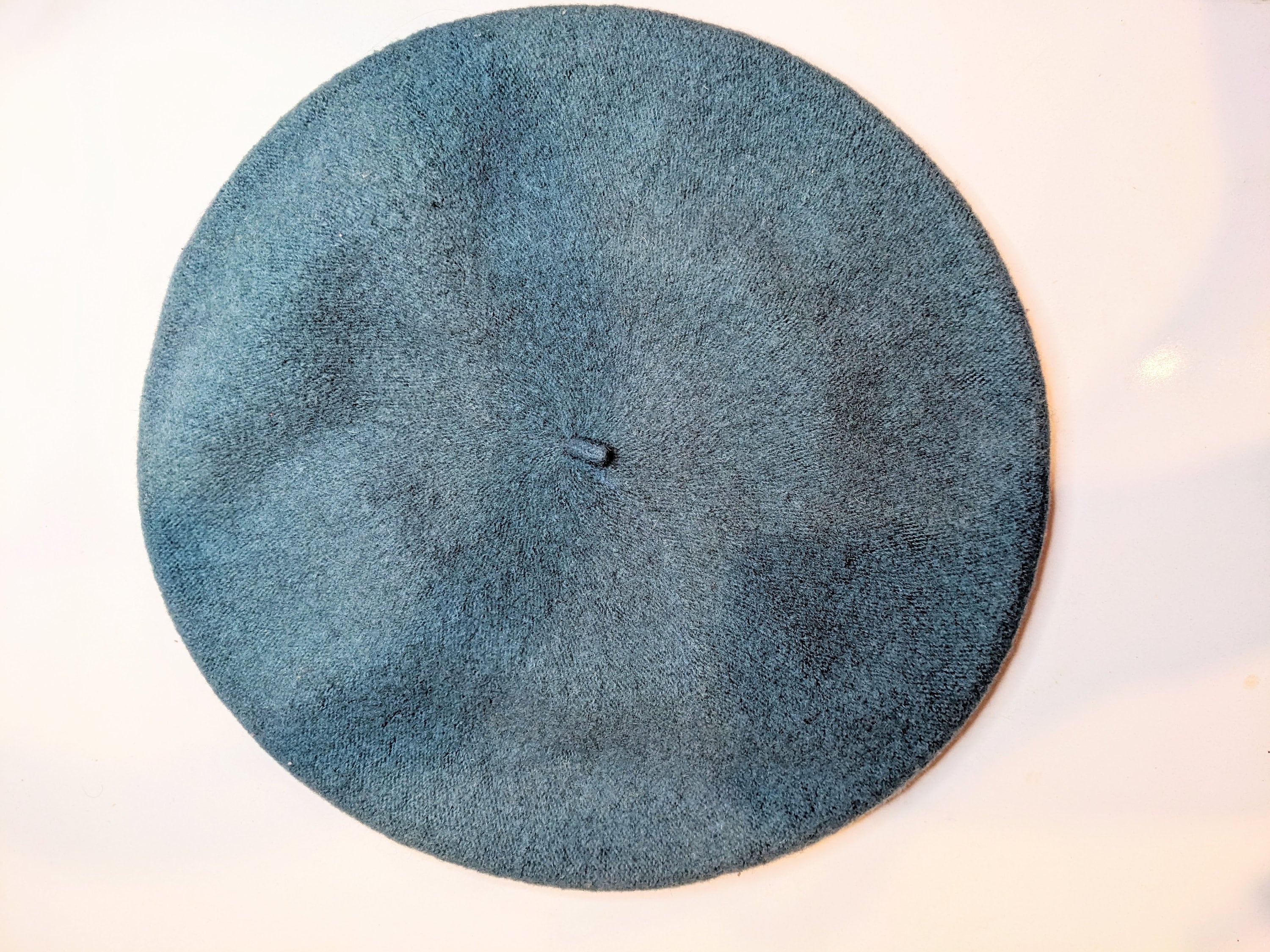 Dusty Blue Parisian Beret // Vintage French Wool Hat - Etsy