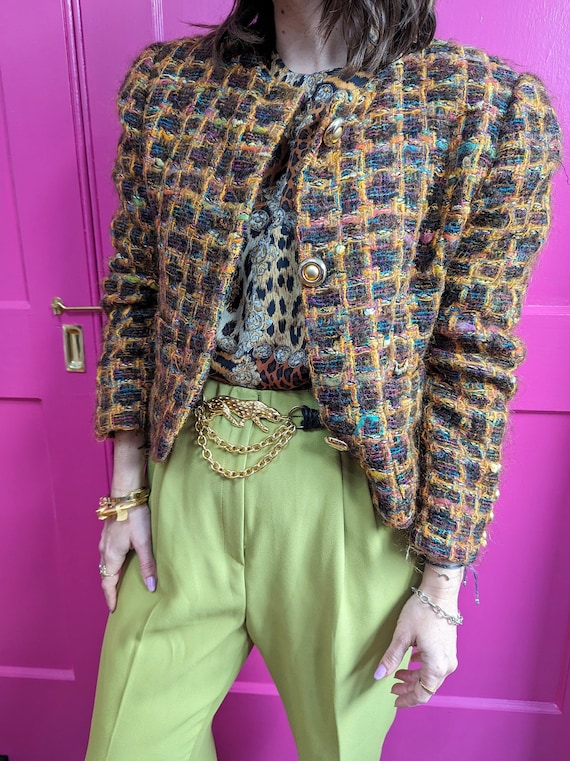 Colorful tweed blazer - Gem