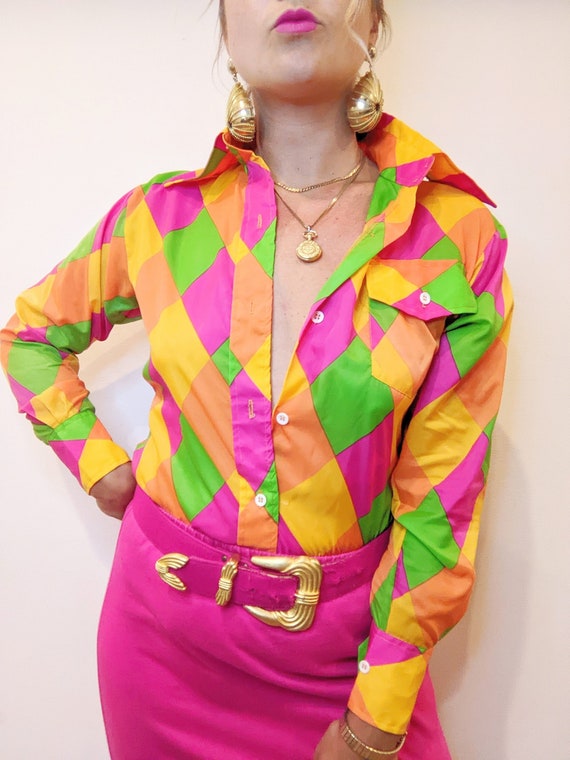 vintage 70s neon lime - Gem