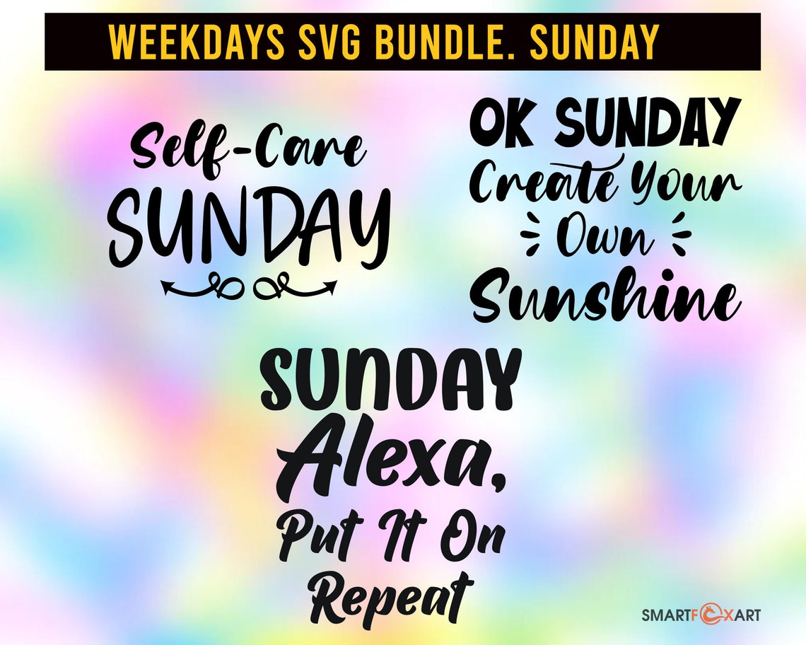 7 Days of the Week SVG Bundle Weekdays Hustle Quote SVG - Etsy Australia