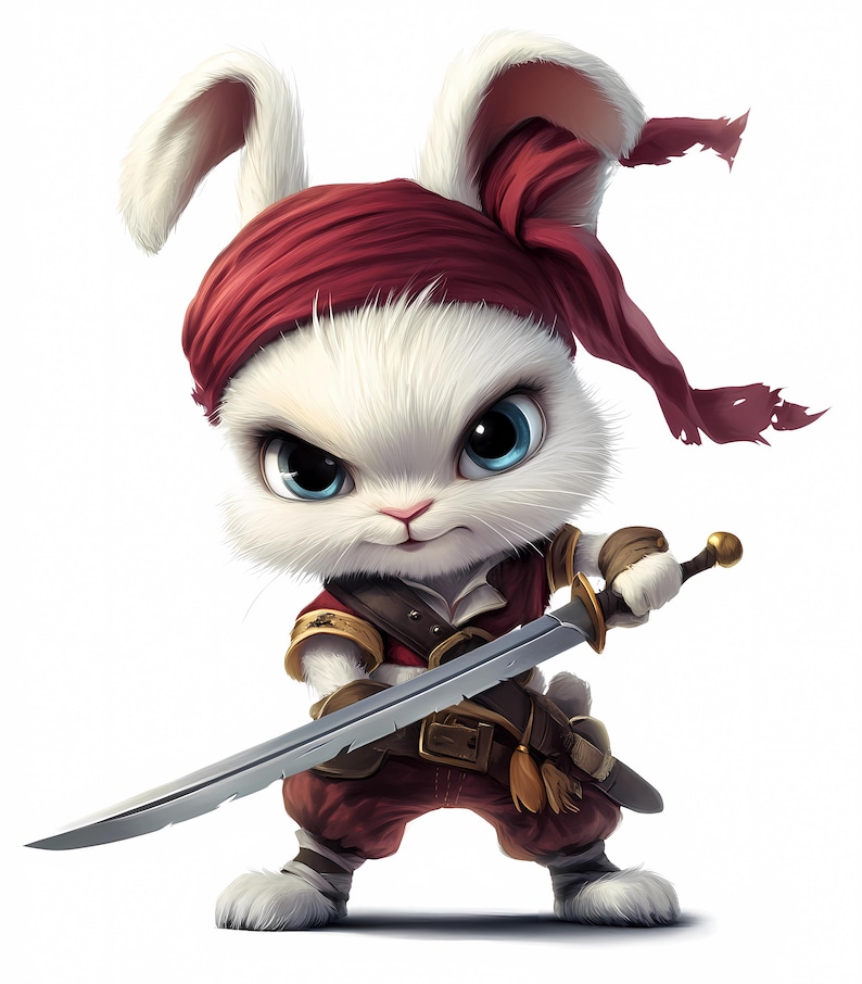 8 Cute Pirate Bunnies Clipart, Pirates High Quality Pngs Clipart ...