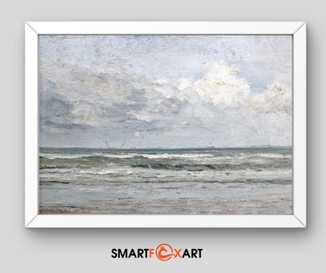 Stormy Ocean Waves Seascape Wall Printable Art - Etsy