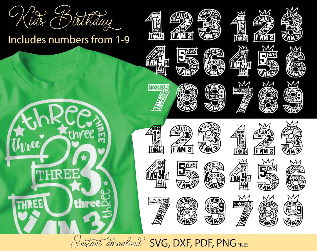 Celebration Number Clipart,watercolor Numbers 1-10 PNG Invitations ...