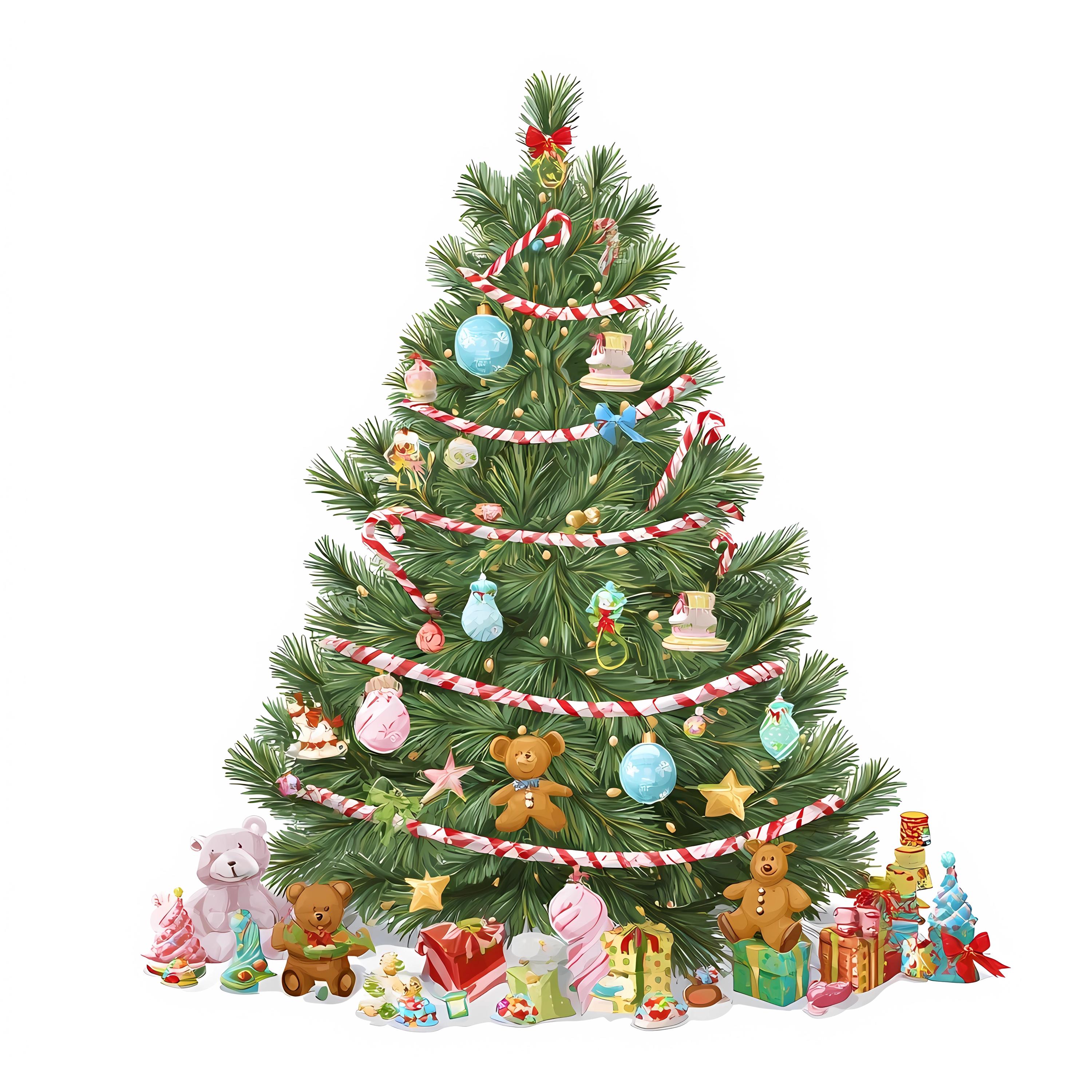 Elegant Christmas Tree Clipart