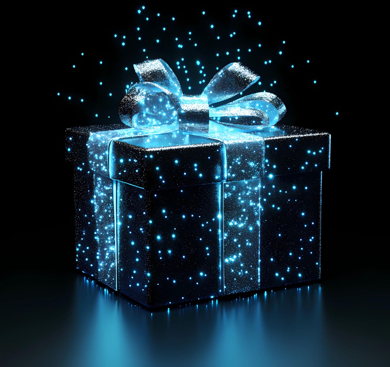 Neon Gift Box Clipart: 3D Glowing Present PNG Bundle Set of 15 (digital ...