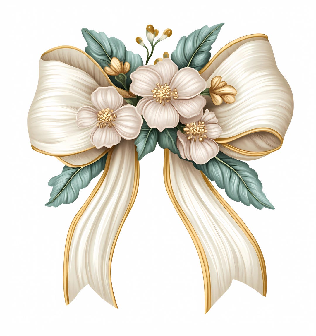 9 Colored Coquette Ribbon Bow PNG Clipart, Watercolor Wedding Flower ...