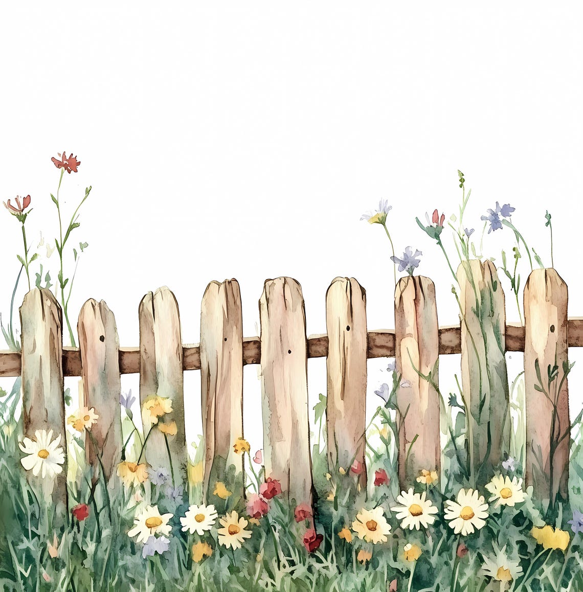 Set of 8 Cottage Garden Gate Clipart | Floral Garden Gate | Vintage ...