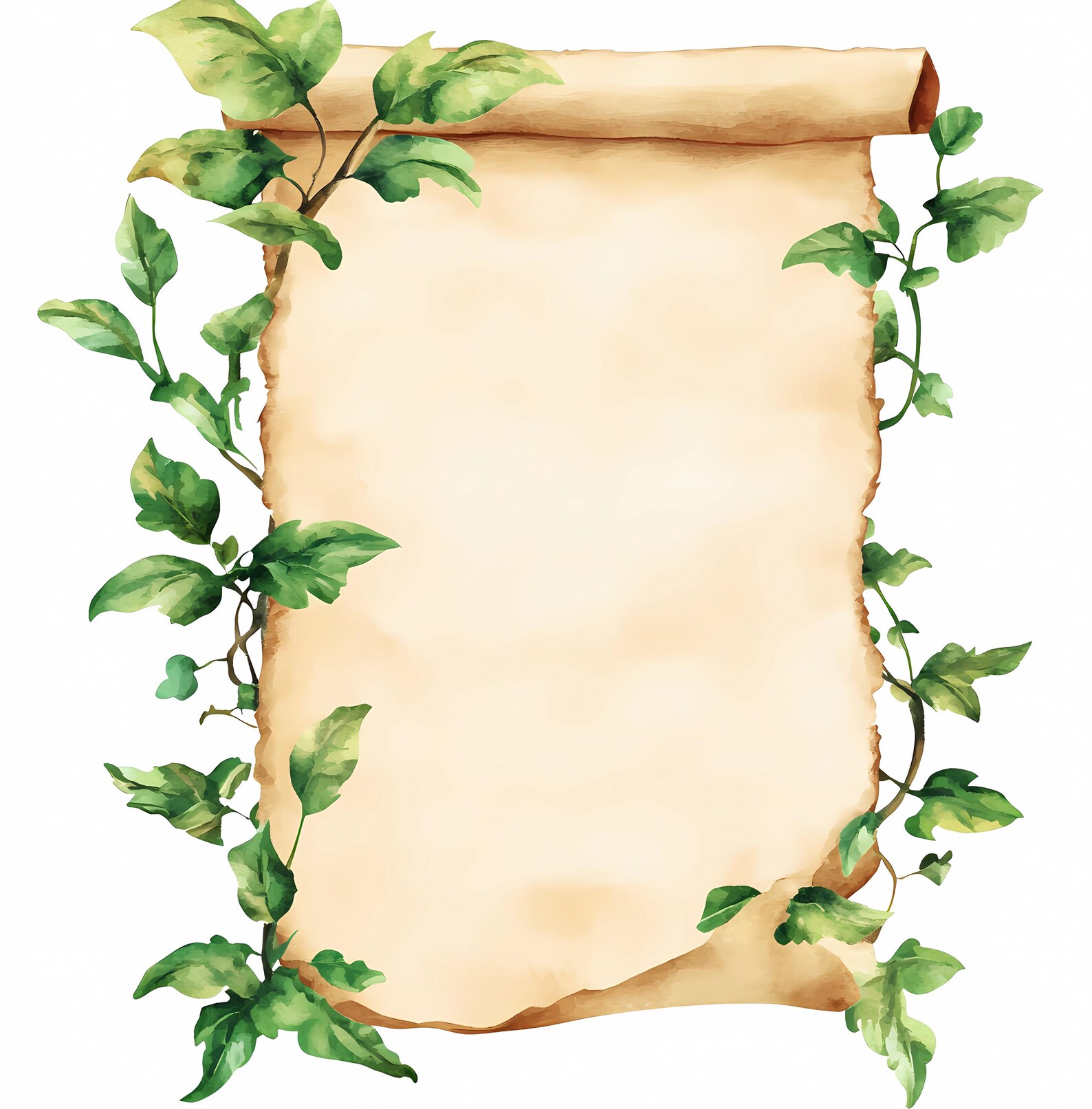 Watercolor Leaf Frame PNG Bundle Set of 8 for Sublimation and Crafts ...