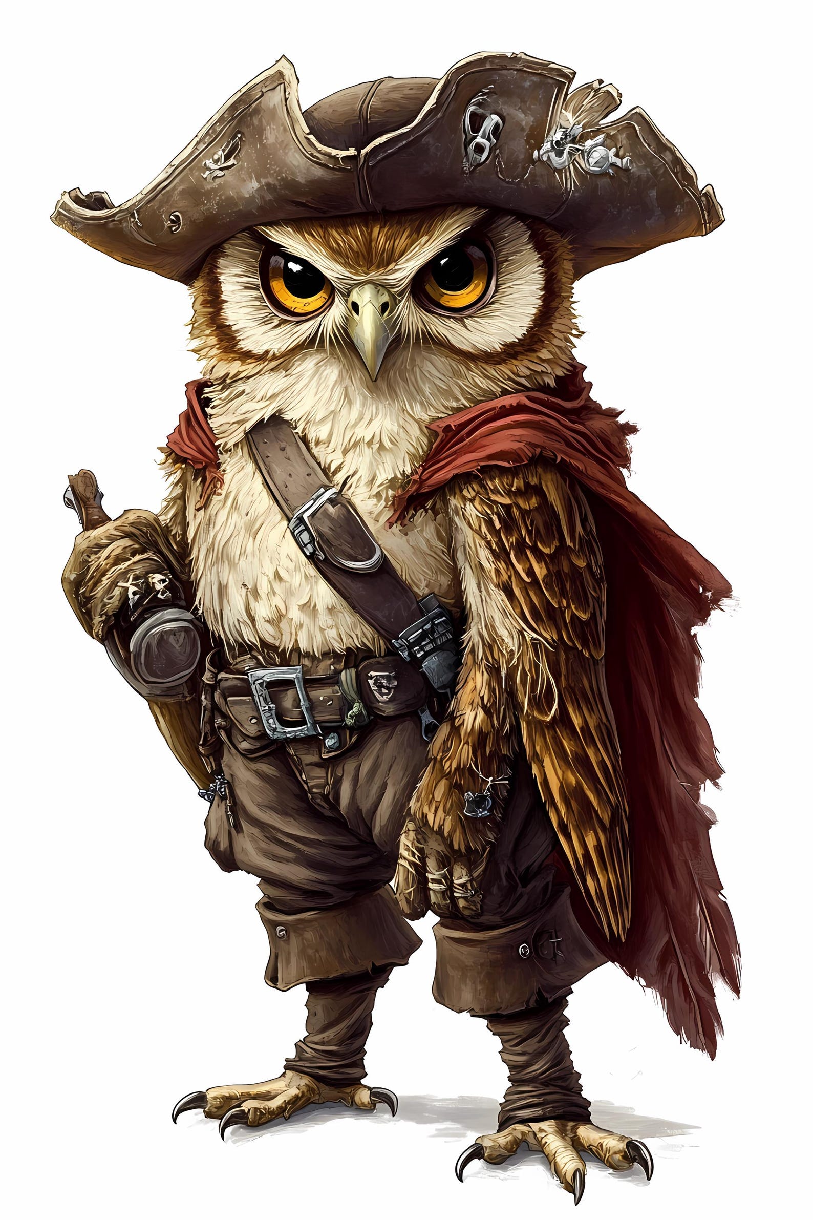 8 Pirate Owl High Quality Pngs Clipart Bundle, Cute Sailor Owls Clipart ...