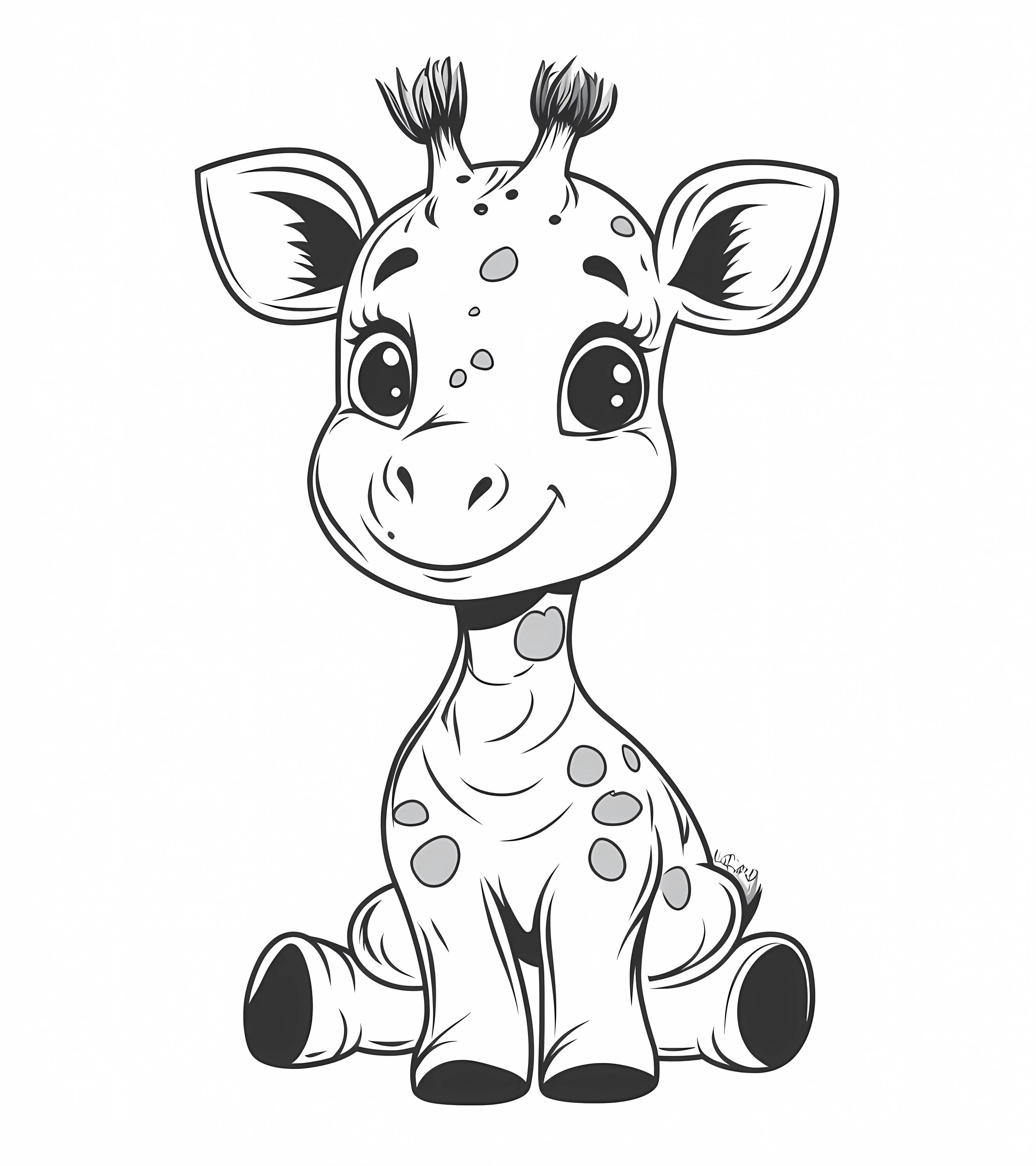 10 Cute Digital Download Animals Coloring Pages for Kids – Fun Animal ...