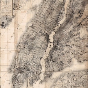 Printable Vintage City and World Map Bundle – Retro Antique Maps of ...