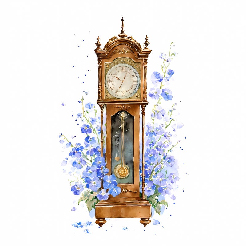 Grandfather Clock Prints - Etsy