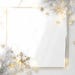 White and Gold Winter Frame Clipart Bundle: Snowflake Holiday Borders ...