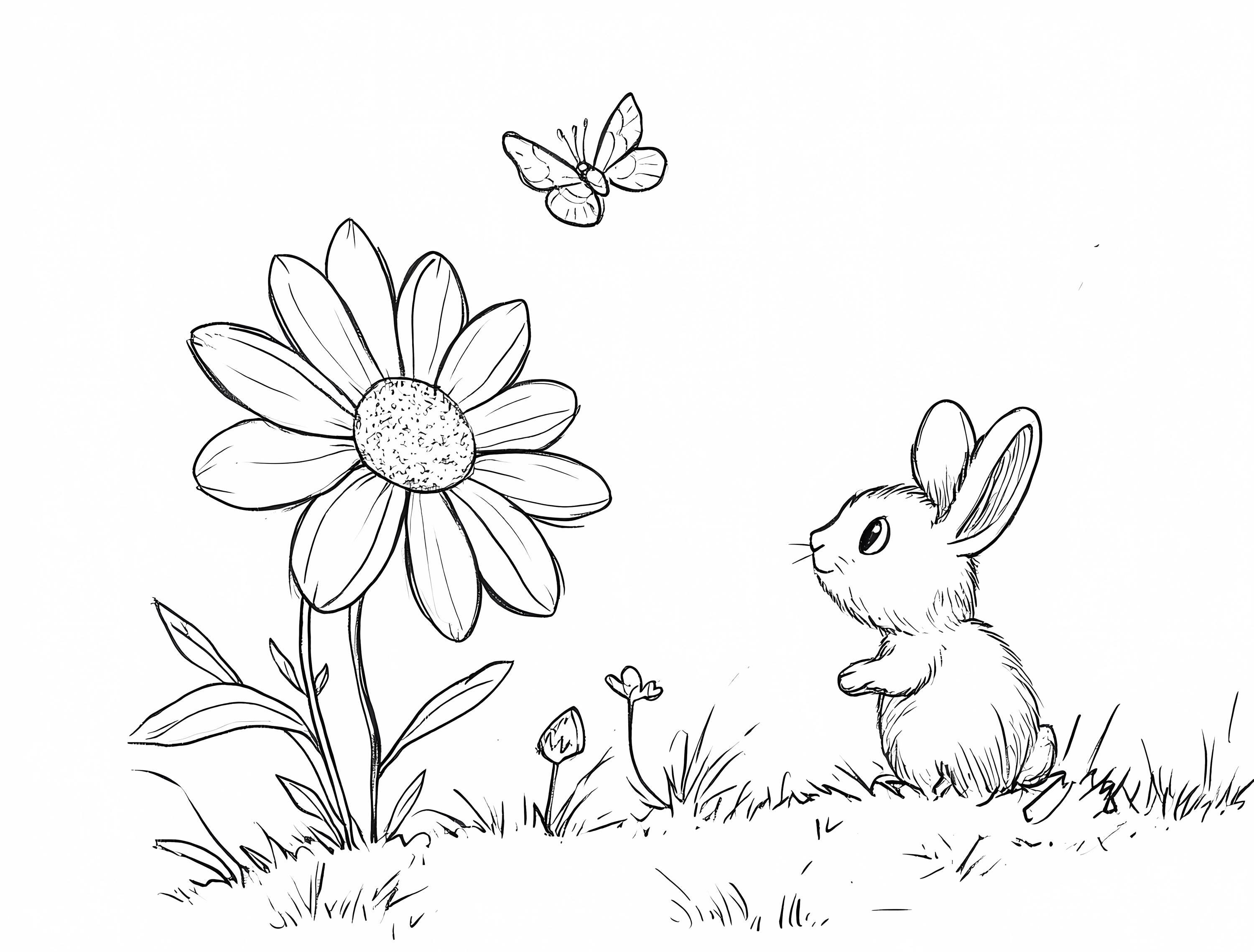 Set of 12 Super Cute Animal Bunny Rabbit Characters Coloring Pages ...