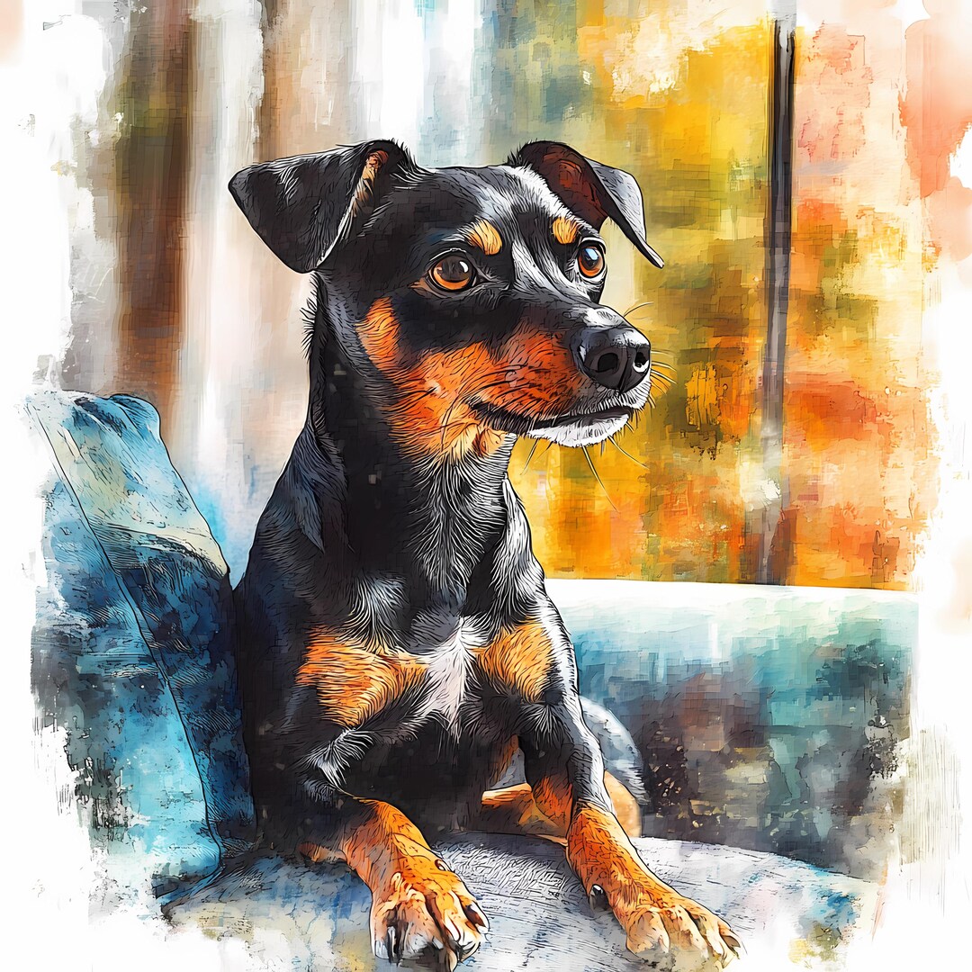 8 Jack Russell Clipart, Watercolor Jack Russell Terrier, Printable ...