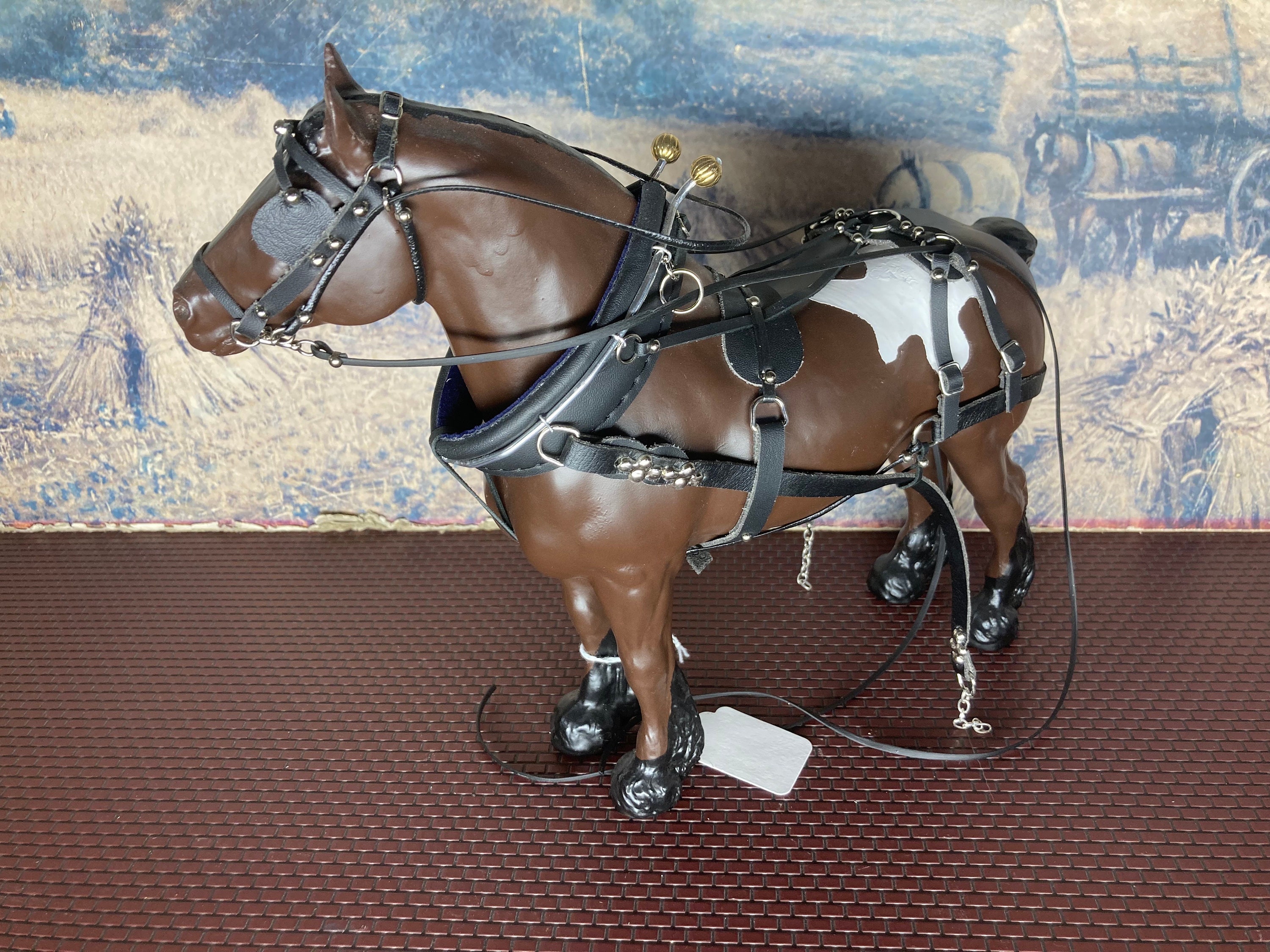 Model Horse Farm Harness Made for 1:9 Breyer Clydesdale Mare by Tiki - Etsy