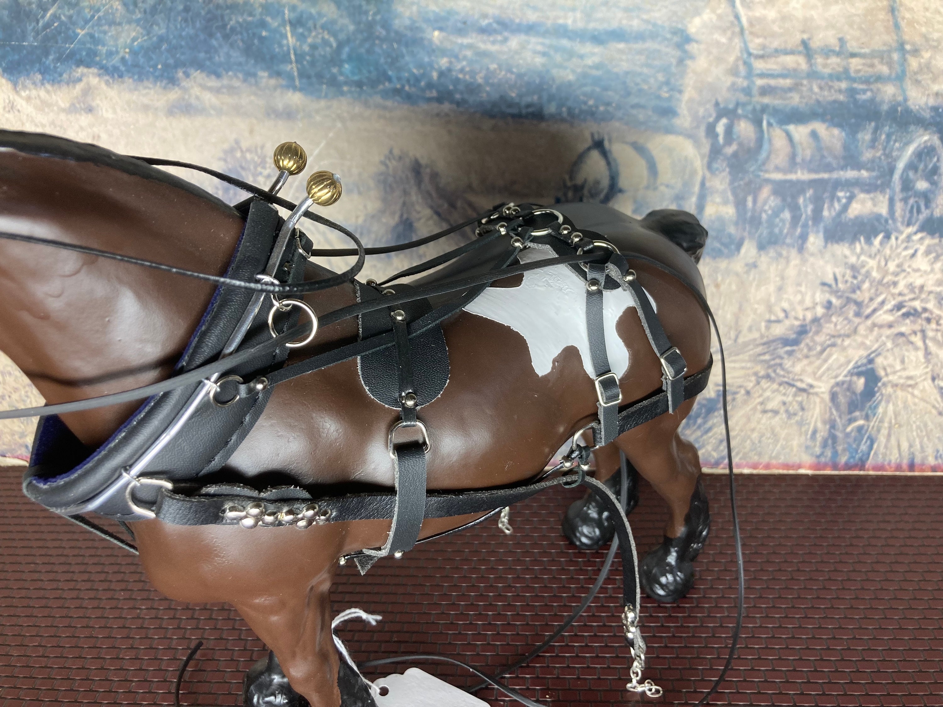 Model Horse Farm Harness Made for 1:9 Breyer Clydesdale Mare by Tiki - Etsy