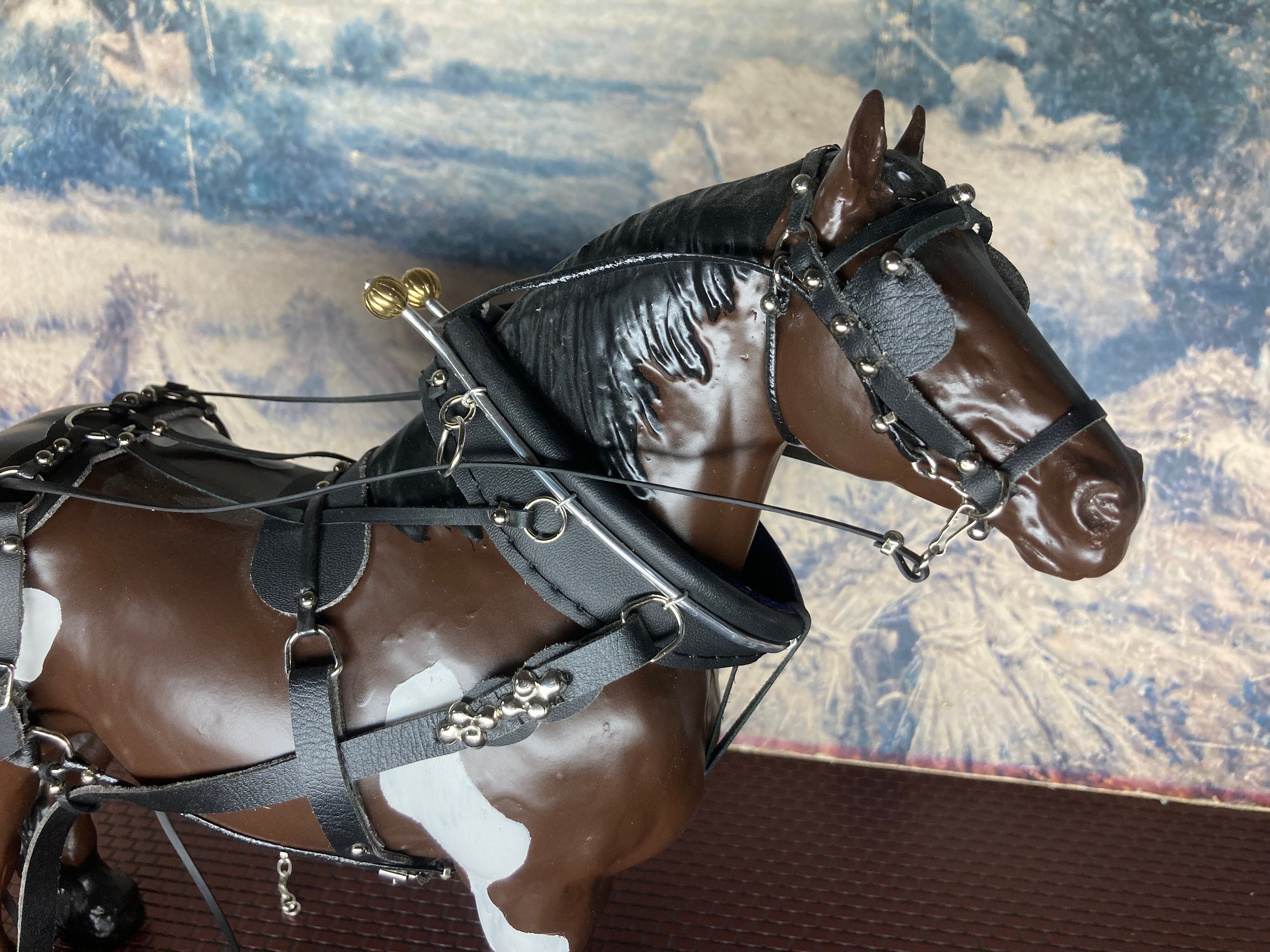 Model Horse Farm Harness Made for 1:9 Breyer Clydesdale Mare by Tiki - Etsy