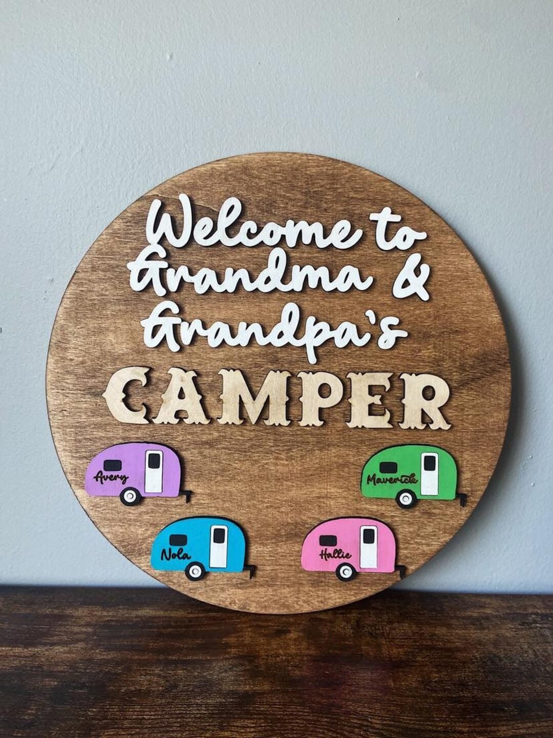 Custom Camper Sign / Grandma and Grandpas Camper Sign / Camper Life ...