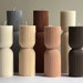 Hourglass Soy Wax Candle | Ribbed Pillar, Sculptural Aesthetic - Etsy