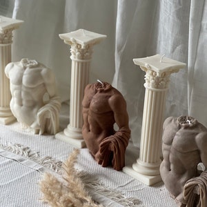 Large Zeus Torso| Sculpture Candle | Greek Candle |god Zeus Bust Candle ...