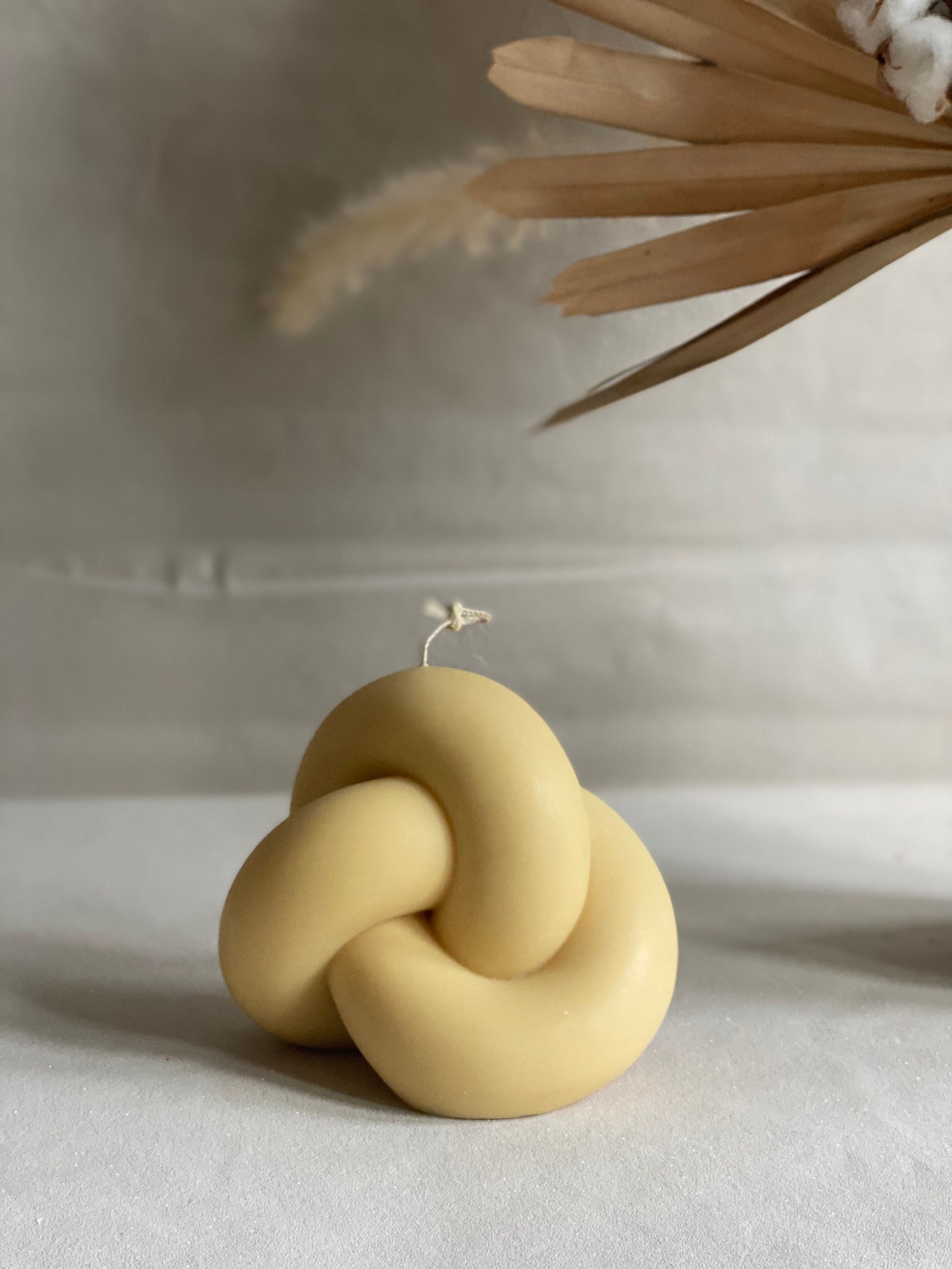 Large Knot Candle pillar Candle home Decor Candle soy - Etsy