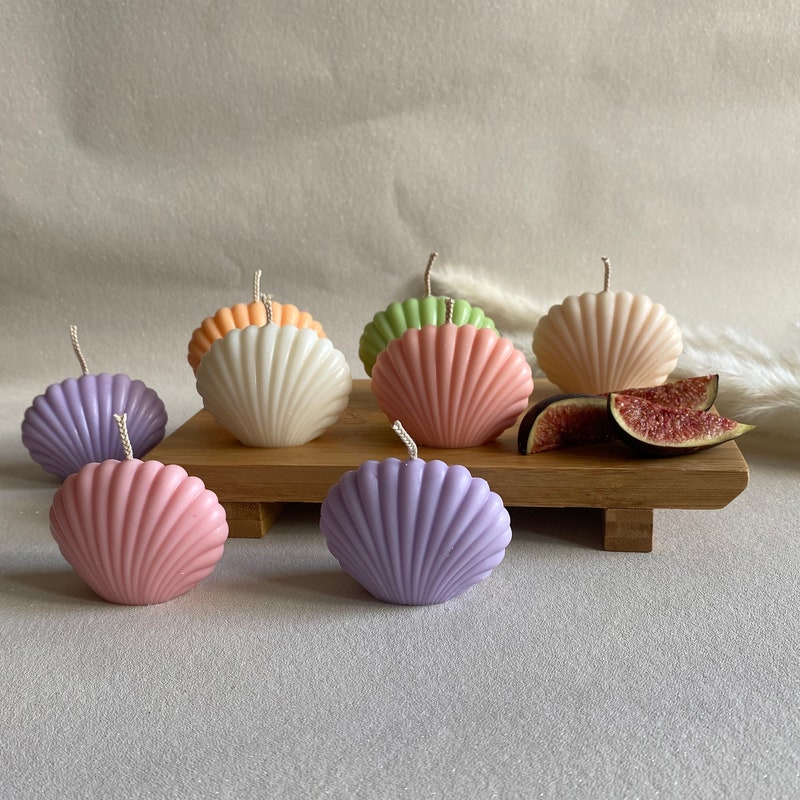 Shell Candle - Etsy