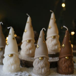 Gonk Christmas Candle: Handcrafted Soy Wax Gnome Candle - Etsy