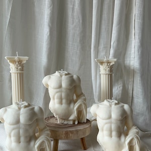 Large Zeus Torso| Sculpture Candle | Greek Candle |god Zeus Bust Candle ...