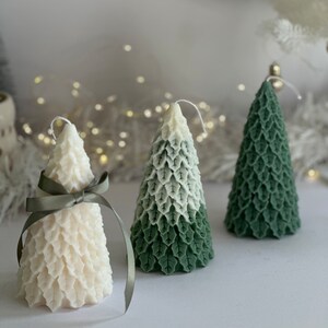 Large Pine Christmas Tree Candle | Christmas Present | Decorative ...