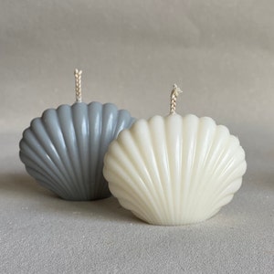 Shell Candles | Sea Shell Candle | Pastel Colour Candle | Soy Wax ...