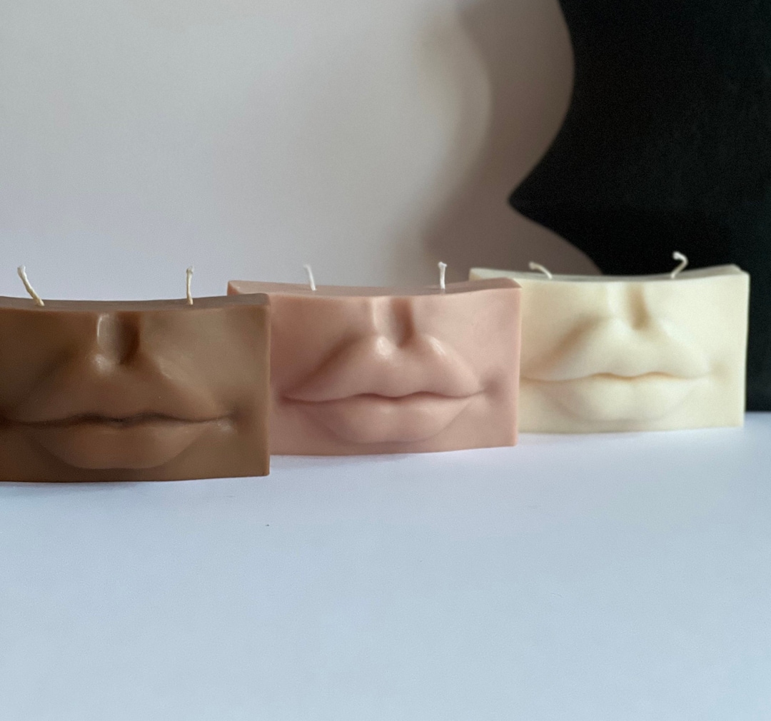 Lips Candle | Mouth Candle | Vegan Candle | Soy Wax Candle | Body ...