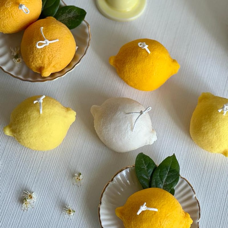 Lemon Candles - Etsy UK
