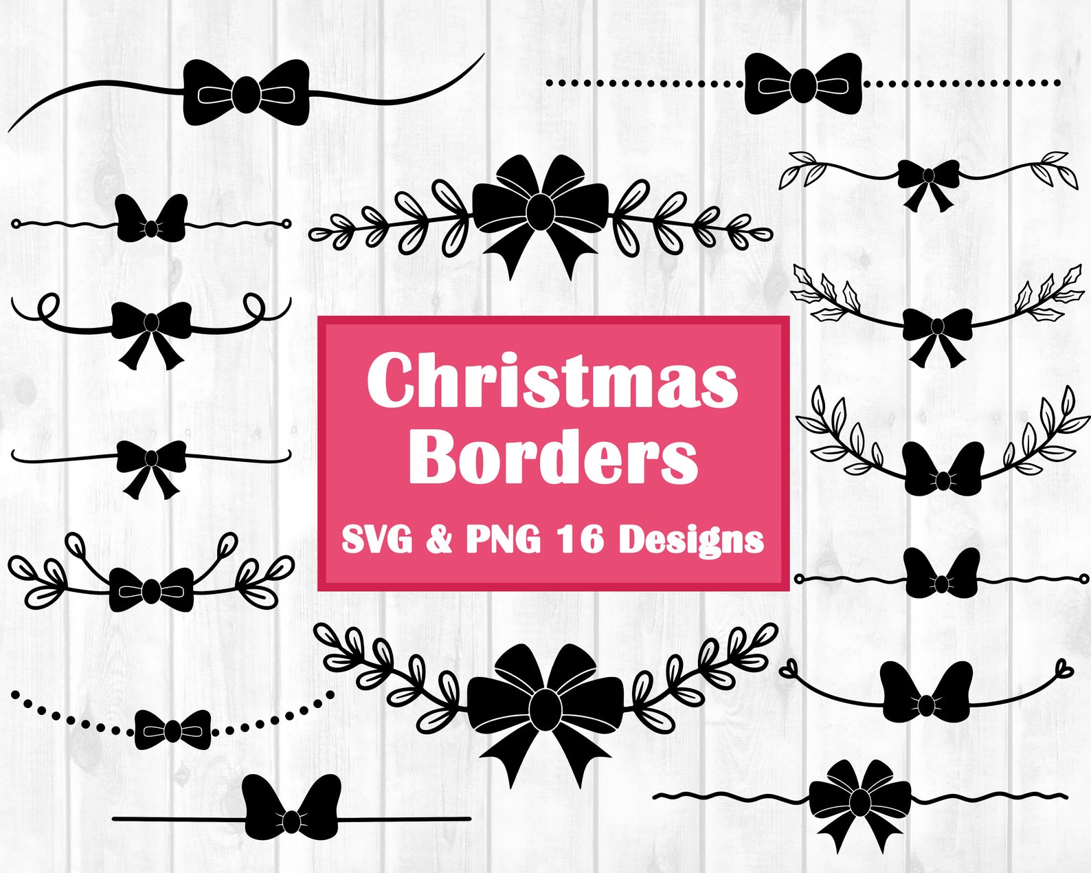 Christmas Border Svg Christmas Frame Svg Christmas Svg | Etsy