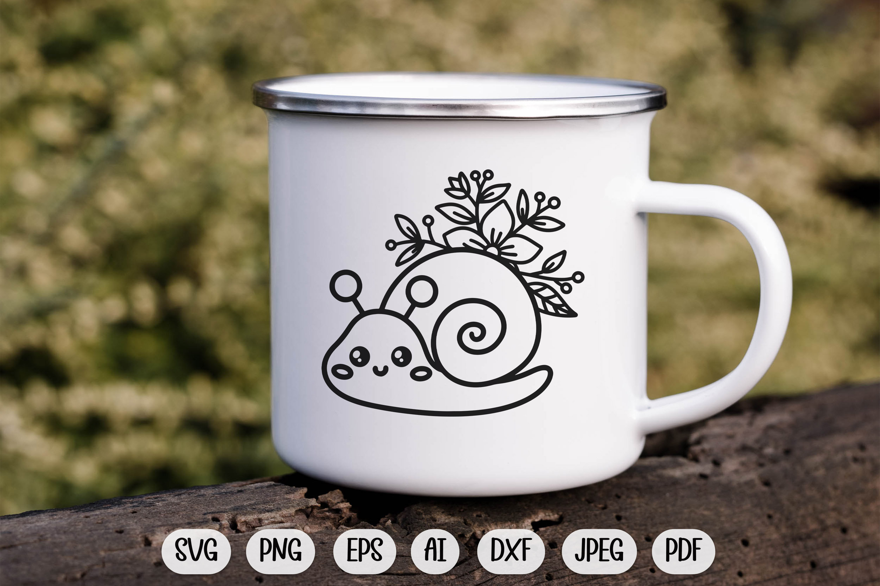 Floral Snail Svg, Snail Svg, Cute Svg, Kawaii Svg, Snail Clipart, Cute ...