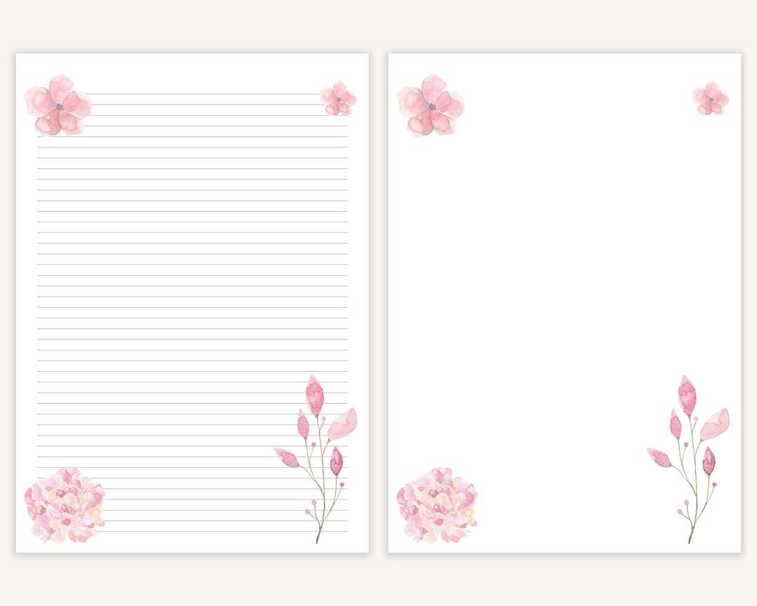 Printable Letter Paper, Letter Writing Stationary, Letter Writing Paper ...