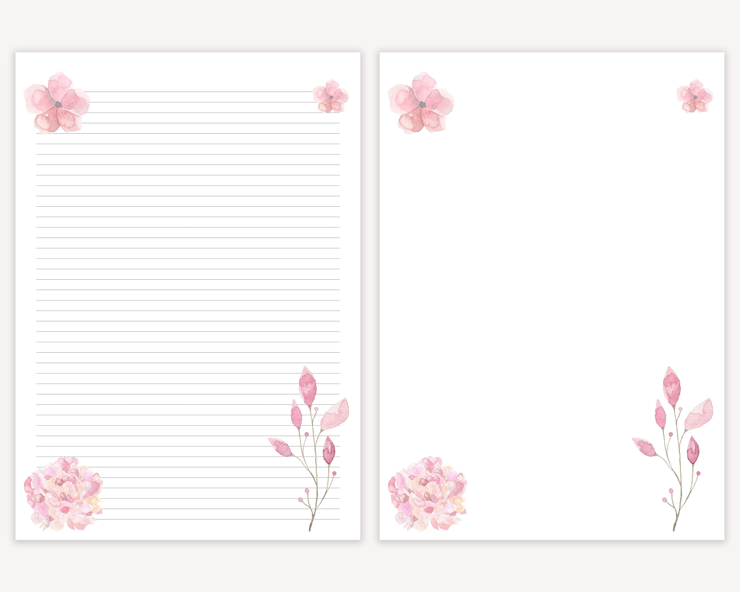 Printable Letter Paper Letter Writing Stationary Letter - Etsy