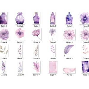 Purple Watercolor Cliparts, Purple Clipart, Purple Png, Watercolor ...