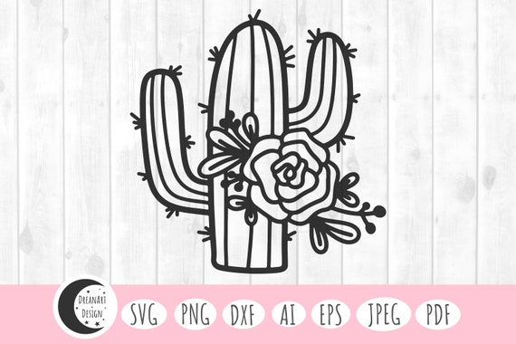 Cactus Svg Cactus Floral Cactus Svg Plant Svg Flower Svg - Etsy