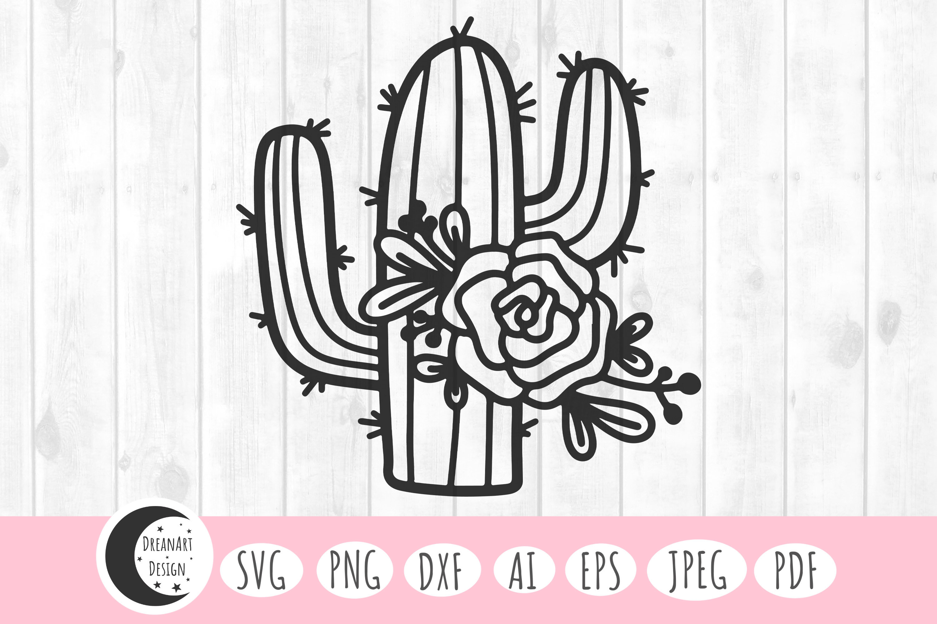 Cactus Svg Cactus Floral Cactus Svg Plant Svg Flower Svg - Etsy