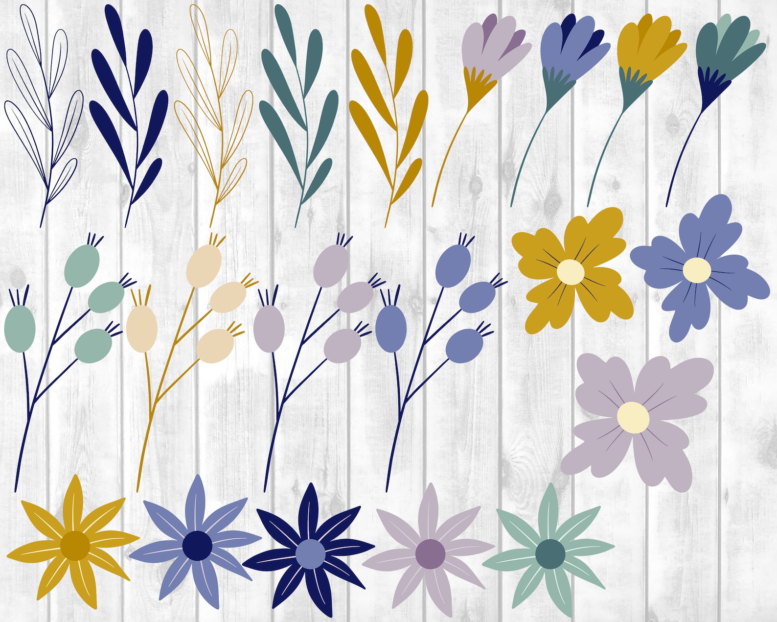 Commercial Use Free Flower Svg Flower Garden Svg Wildflower - Etsy