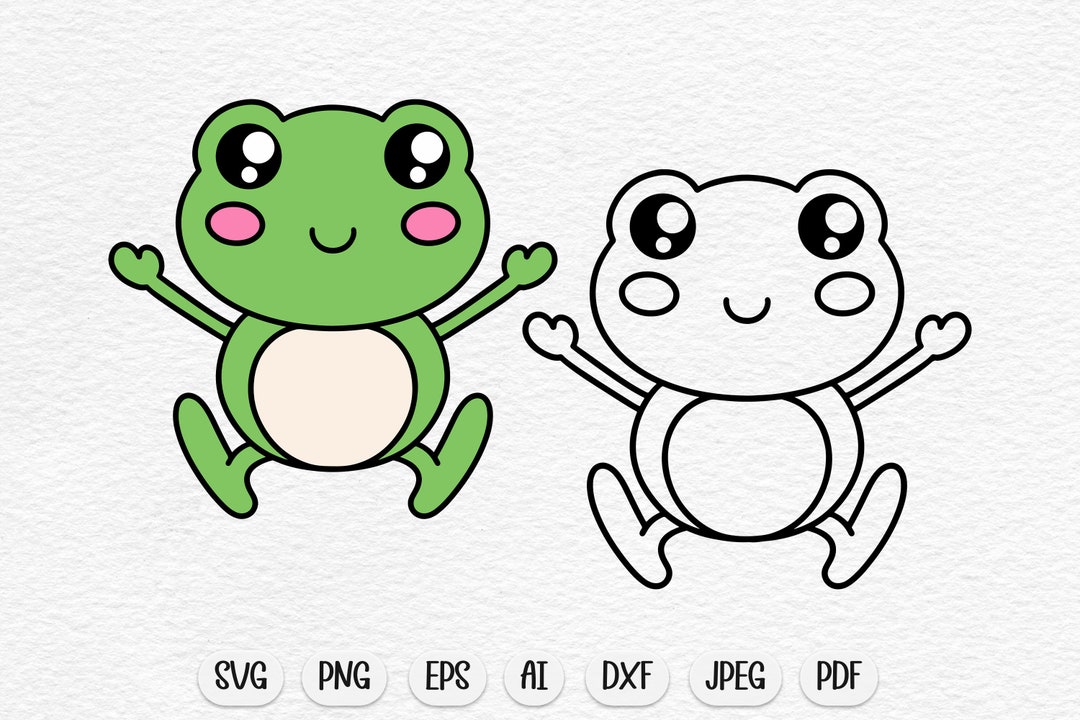 Frog Svg, Cute Frog Svg, Tree Frog Svg, Animal Svg, Cute Animal Svg ...