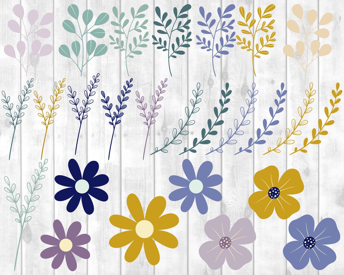 Commercial Use Free Flower Svg Flower Garden Svg Wildflower | Etsy