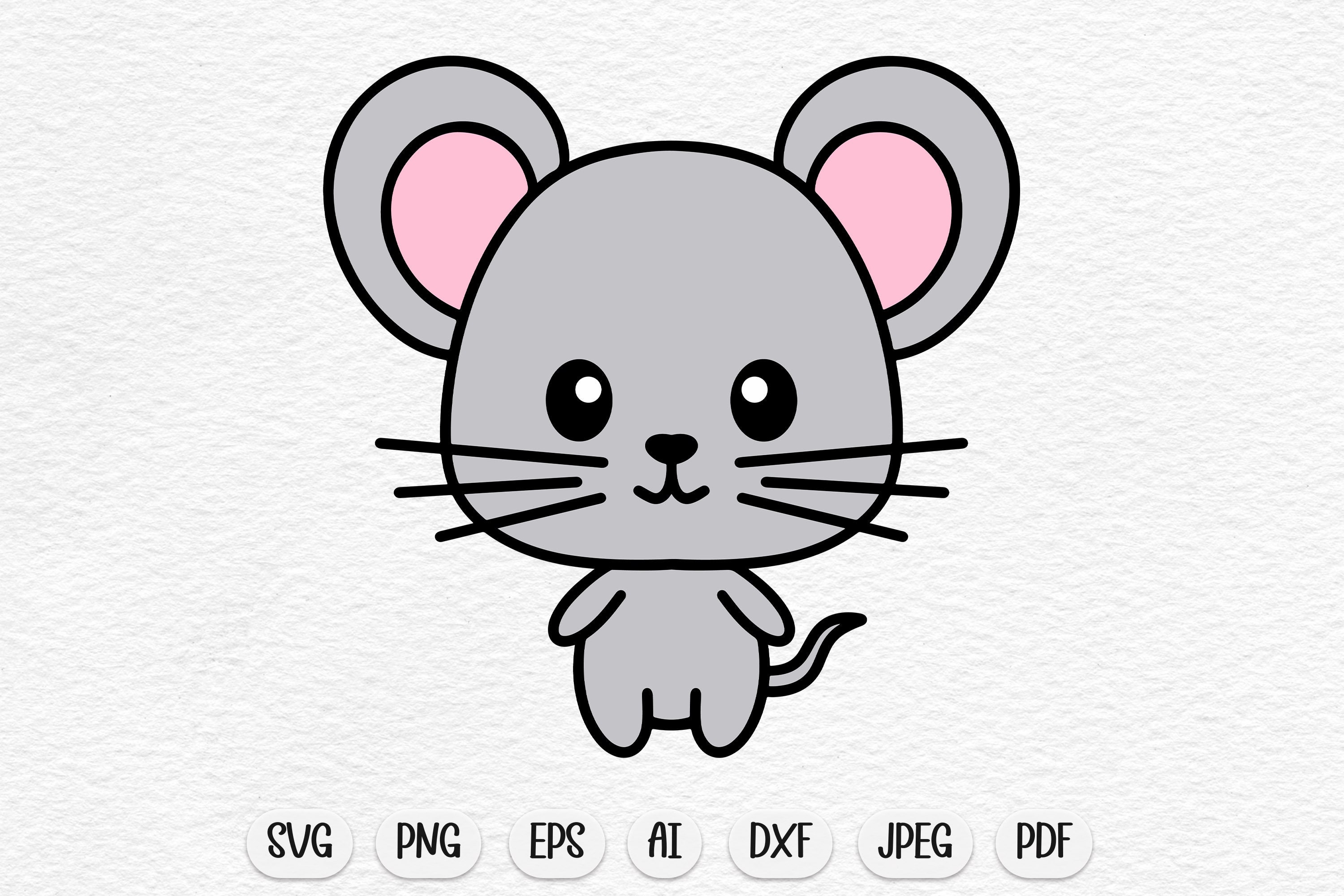 Mouse Svg Mouse Clipart Cute Mouse Svg Animal Svg Cute - Etsy UK