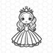Cute Princess Svg Files for Cricut, Princess Svg, Princess Clipart ...
