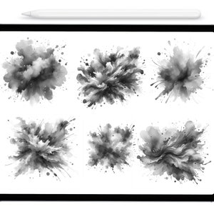 100 Splash Procreate Stamp Brushes, Procreate Brushes, Procreate Stamps ...