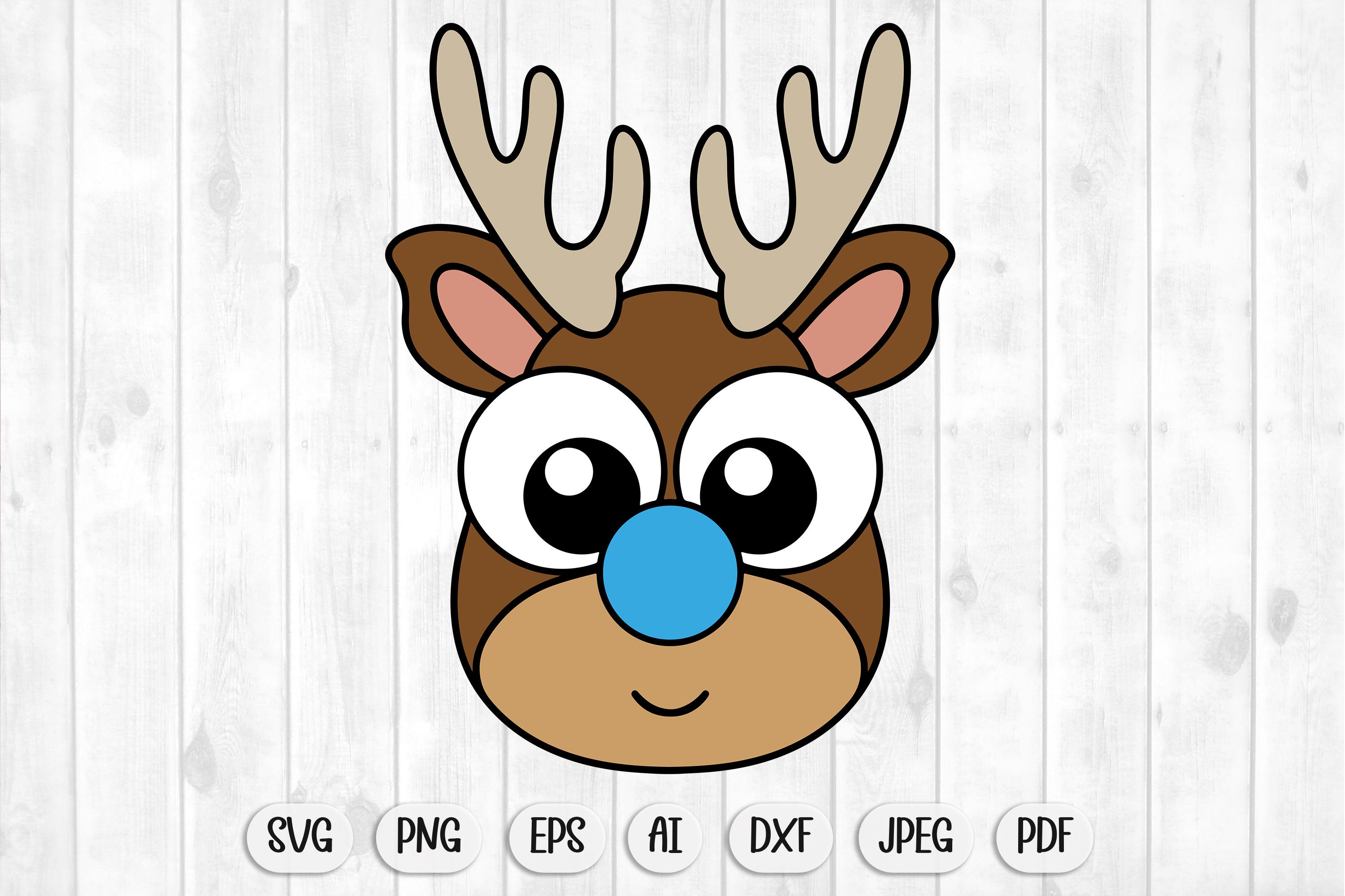 Christmas Reindeer Svg Reindeer Svg Christmas Svg Reindeer - Etsy