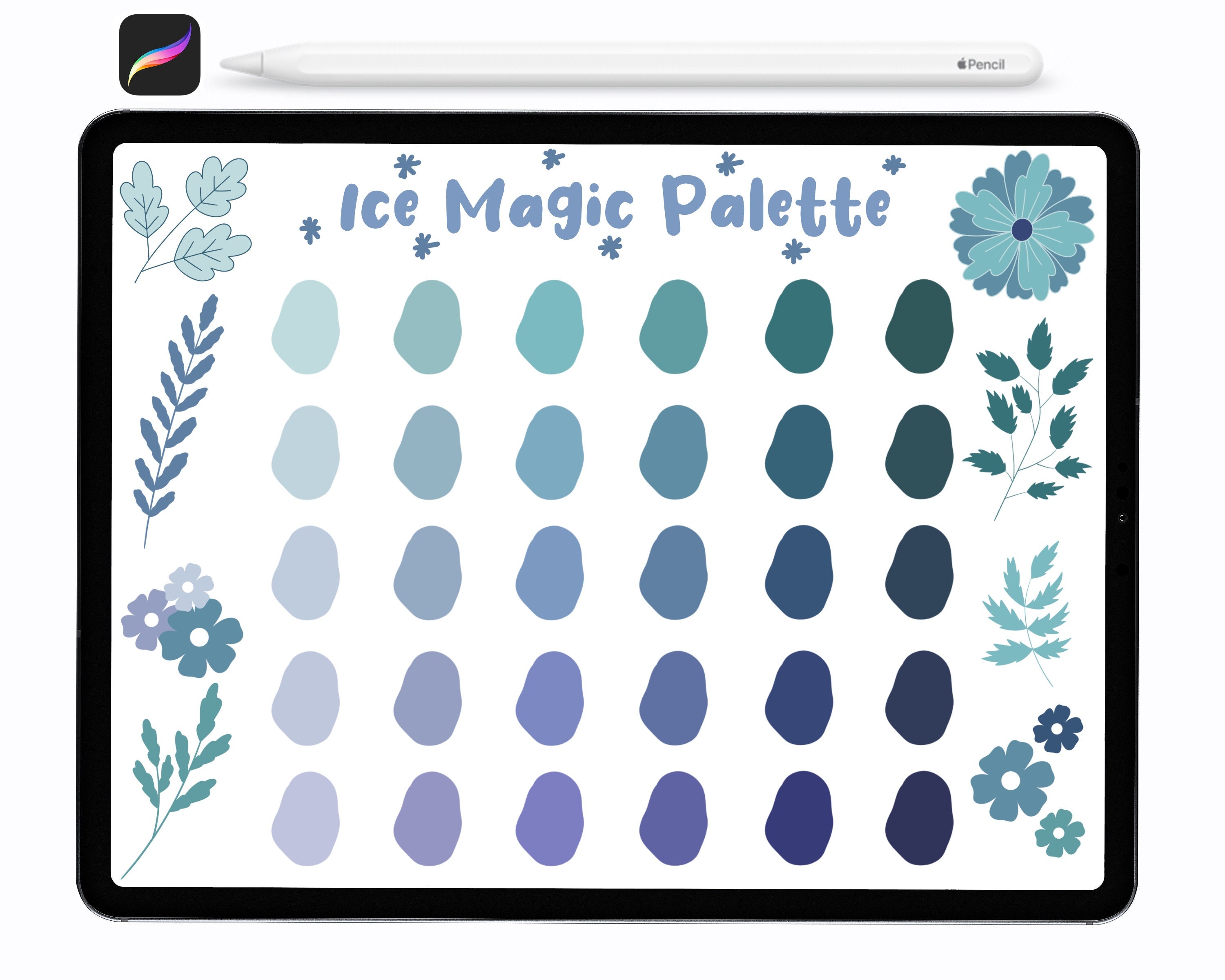 Procreate Color Palette Procreate Palette Watercolor | Etsy