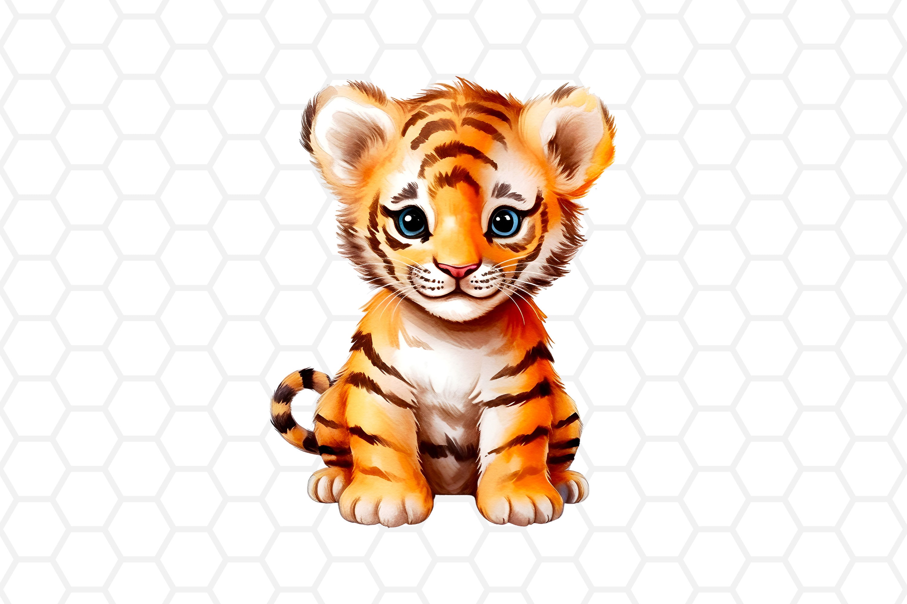 Cute Tiger Png Files for Sublimation, Tiger Clipart, Tiger Png, Tiger ...